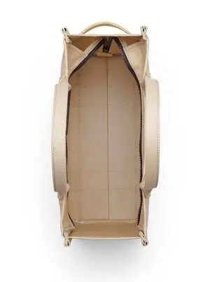 Marc Jacobs The Large Tote Shoulder Bag With Contrast Logo - Cream