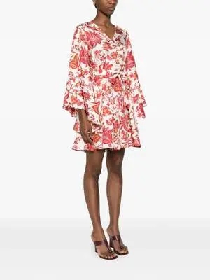 Etro Belted Mini Blouson Dress