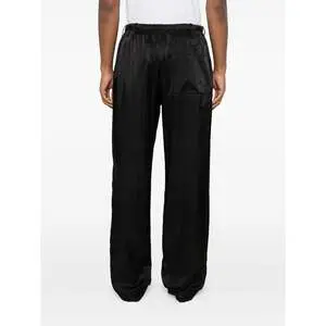 Dries Van Noten Cotton & Viscose Wide-leg Trousers - Black