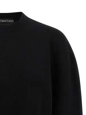 TOM FORD Cropped Knit Sweater - Black
