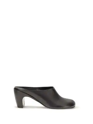 Dries Van Noten Leather Mules With Slanted Heel