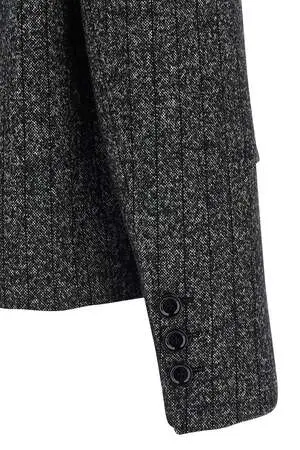 Dolce & Gabbana Striped Wool Double-breasted Blazer
