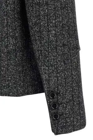 Dolce & Gabbana Striped Wool Double-breasted Blazer