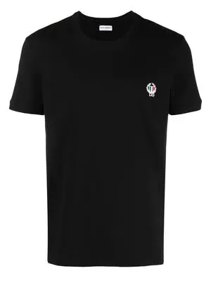 Dolce & Gabbana T-shirt Logo Ricamato - Black