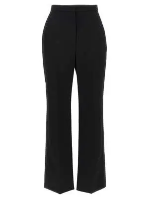 Givenchy Satin Band Wool Pants - Black