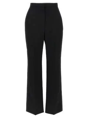Givenchy Satin Band Wool Pants - Black