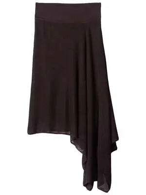 Jacquemus La Jupe Voilier Asymmetrical Draped Viscose Skirt