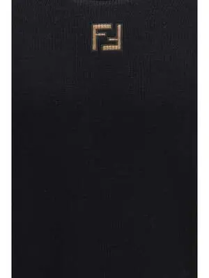 Fendi Wool Pullover With Micro Ff Detail