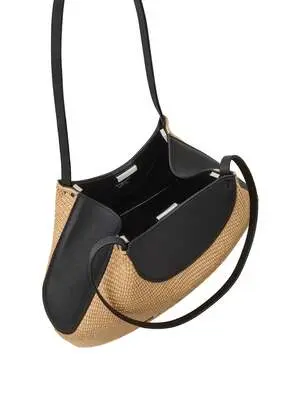 Givenchy Small Raffia Tote Bag With Leather Details - Multicolor