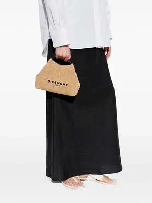 Givenchy Nano Facet Tote Bag In Sponge Raffia