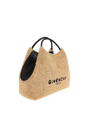 Givenchy Nano Facet Tote Bag In Sponge Raffia