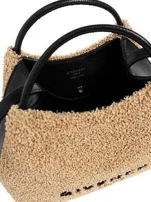 Givenchy Nano Facet Tote Bag In Sponge Raffia