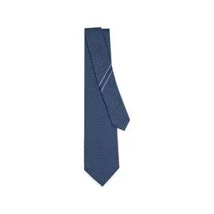 FERRAGAMO Jacquard Logo Motif Silk Neck Tie