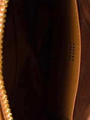 Miu Miu Beau Soft Small Leather Bag - Brown