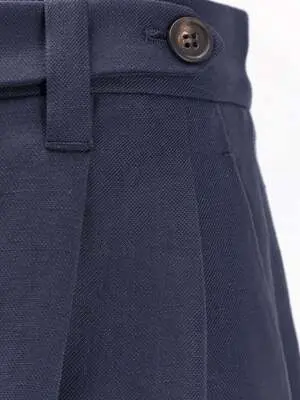 Brunello Cucinelli Viscose And Linen Bermuda Shorts - Multicolor