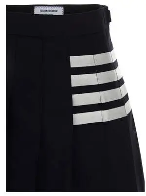 Thom Browne Pleated Skirt With Signature Stripes
