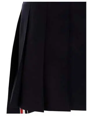 Thom Browne Pleated Skirt With Signature Stripes
