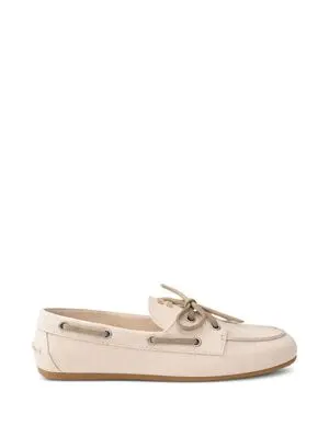 Miu Miu Deck Canvas Loafers