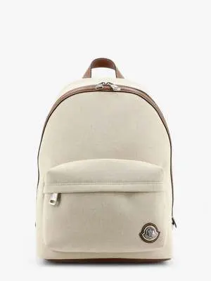 Moncler Carlo Canvas Backpack With Embossed Logo - Multicolor