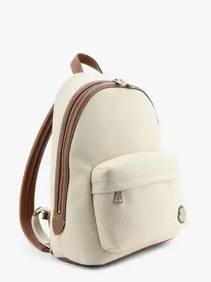 Moncler Carlo Canvas Backpack With Embossed Logo - Multicolor