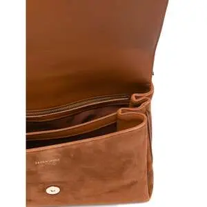 FERRAGAMO Suede Shoulder Bag - Brown