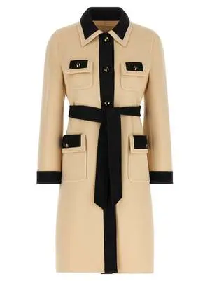 Valentino Garavani Wool And Cashmere Blend Coat - Multicolor