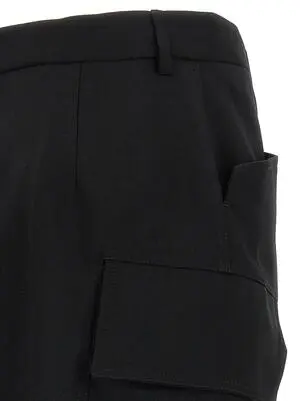 Rick Owens Firebanks Wool Midi Skirt