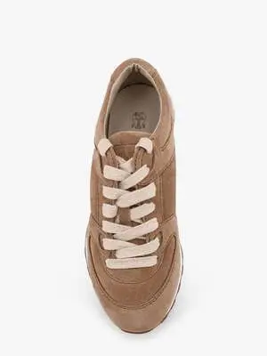 Brunello Cucinelli Suede Lace-up Sneakers - Multicolor