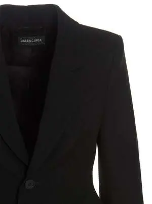 Balenciaga Hourglass Blazer - Black