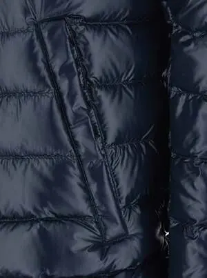 Herno Hooded Puffer Jacket With Drawstring And Logo Detail - Multicolor
