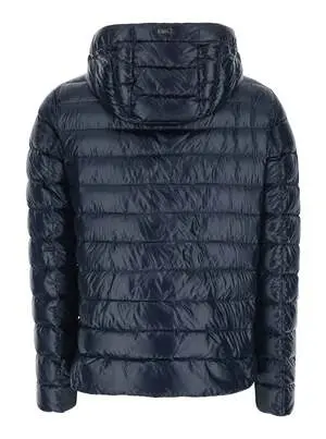Herno Hooded Puffer Jacket With Drawstring And Logo Detail - Multicolor