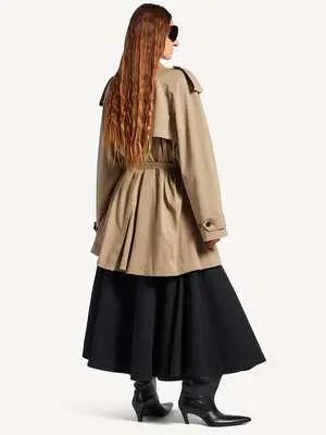 Balenciaga Cropped Light Trench
