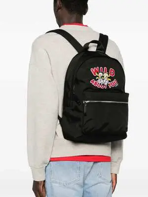 Kenzo Wild Tiger Graphic Print Backpack