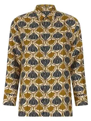 Max Mara Times' Reversible Silk Twill Shirt