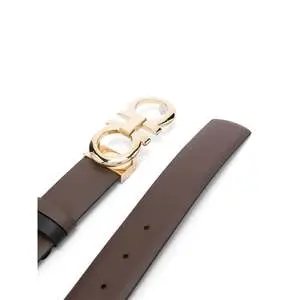 FERRAGAMO Gancini Buckle Reversible Leather Belt