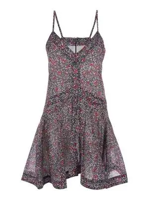 Isabel Marant Étoile Floral Print V-neck Sleeveless Dress - Multicolor