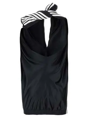 Balenciaga Tracksuit' Sleeveless Mini Dress With Contrast Details