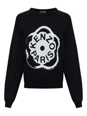 Kenzo Printed Crewneck Sweater - Black