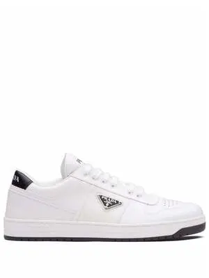 Prada Downtown Calf Leather Sneakers - White