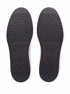 Prada Downtown Calf Leather Sneakers - White