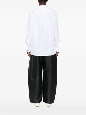 Loewe Cotton Shirt With Embellished Cuffs - Multicolor