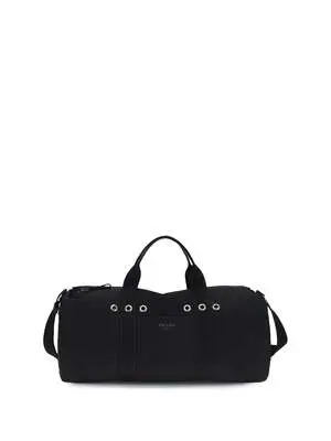 Prada Canvas Travel Bag - Black