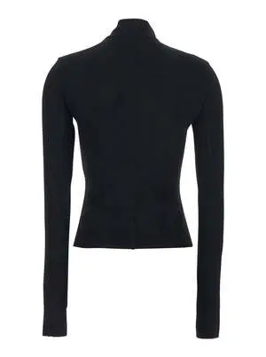 Rick Owens Asymmetrical Zip High Collar Jacket - Multicolor