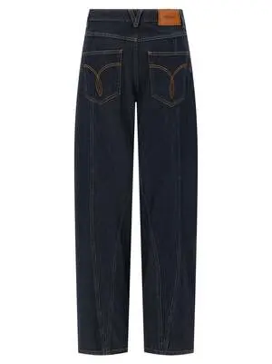 Versace Soft Wash High Waist Jeans - Blue