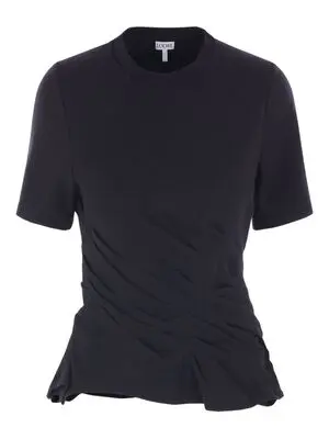 Loewe Cotton Blend T-shirt With Anagram Embroidery