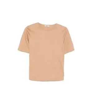 Herno Cotton Round Neck Short Sleeve T-shirt - Cream