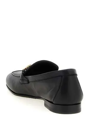 Versace Medusa Chain Leather Slippers