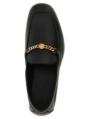 Versace Medusa Chain Leather Slippers