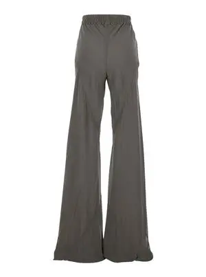 Rick Owens Bias Pants With Elastic Waist And Drawstring In Fabric And Silk Blend For - Gray