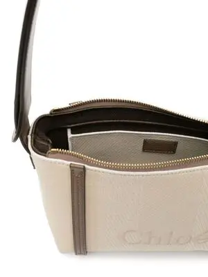 Chloé Carry" Canvas Shoulder Bag - Multicolor